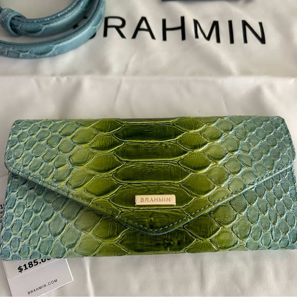 Brahmin | Bags | Brahmin Large Duxury And Veronica Wallet Limeade River ...